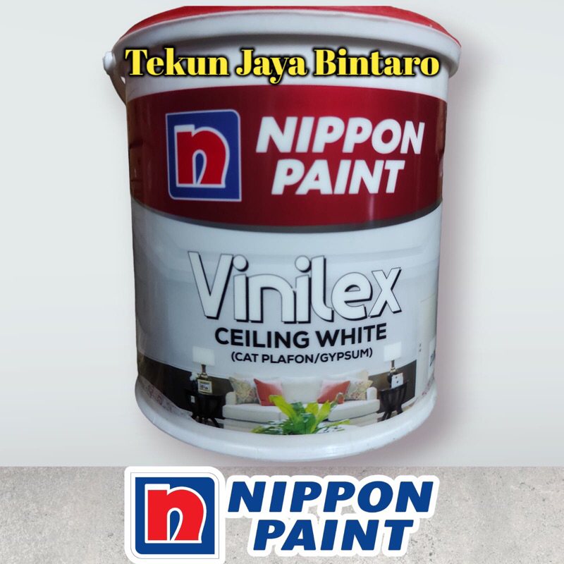 Jual VINILEX CEILING WHITE 5KG / CAT PLAFON / GYPSUM / WARNA PUTIH ...