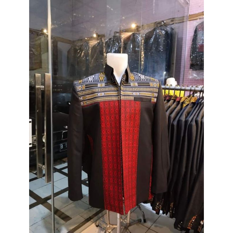 Jual SEMI JAS MOTIF SUMATRA BAHAN WOOL | Shopee Indonesia