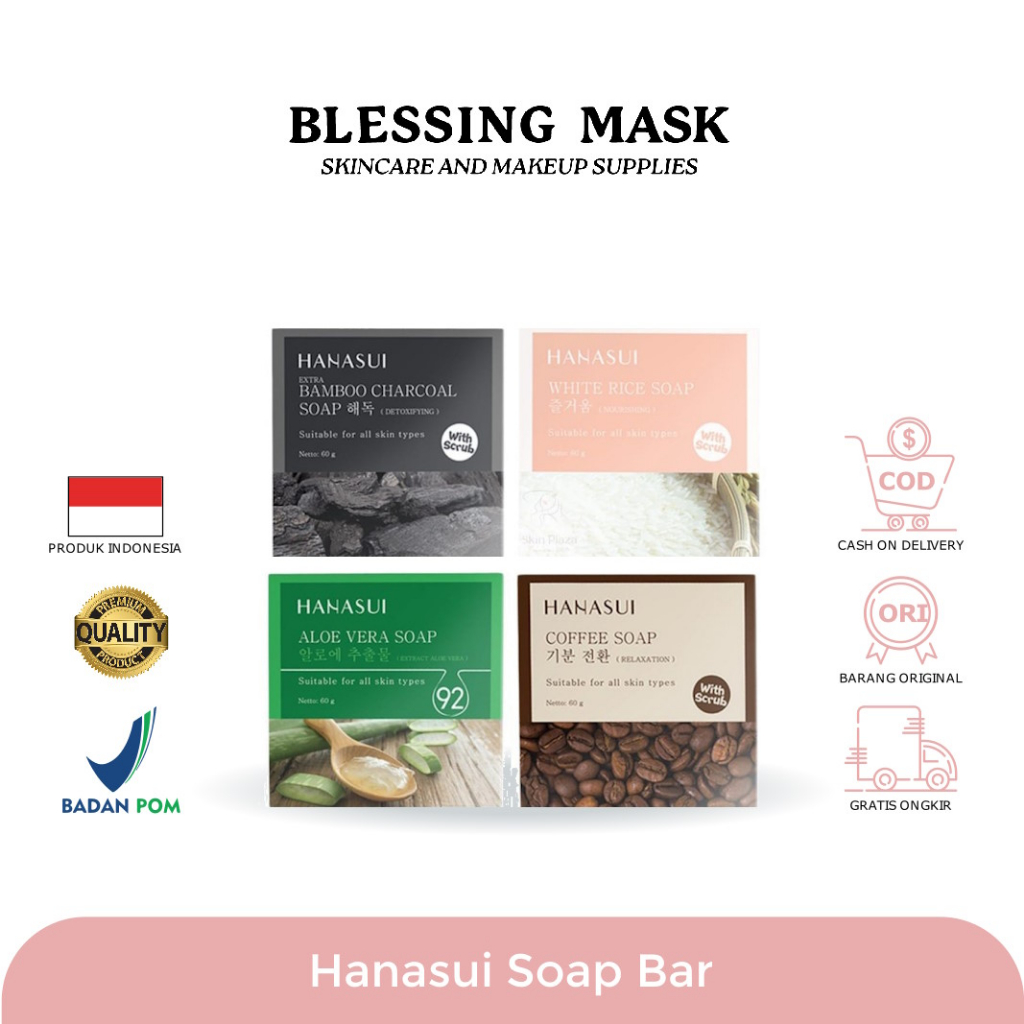 Jual Hanasui Soap Bar | Sabun Batang | Bamboo Charcoal Coffee ...