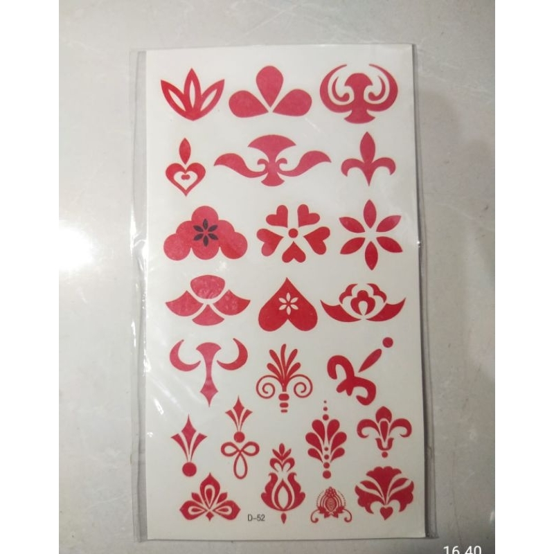 Jual Stiker Tato Badan Stiker Dahi Stiker Badan Tato Film Kungfu China ...