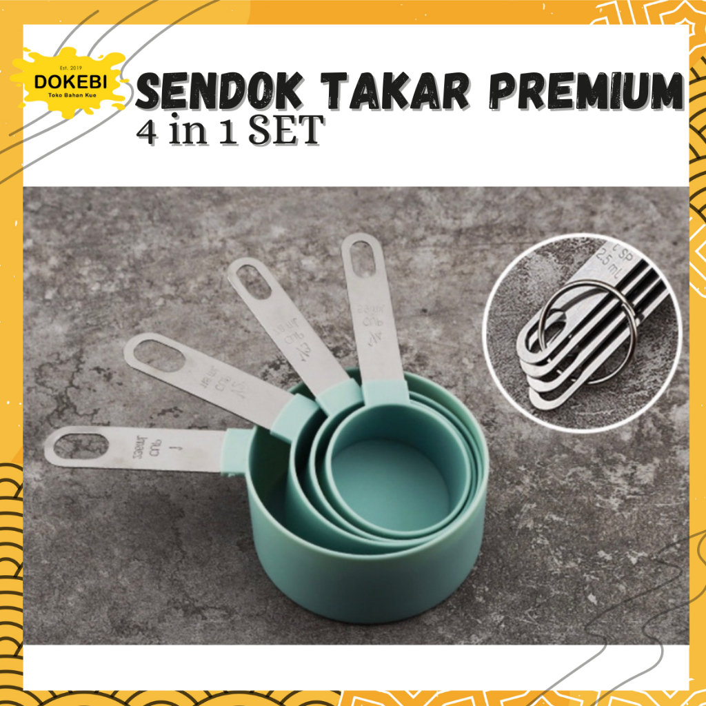 Jual Sendok Takar Set isi 4 pcs Sendok Takaran Sendok Bumbu Measuring ...