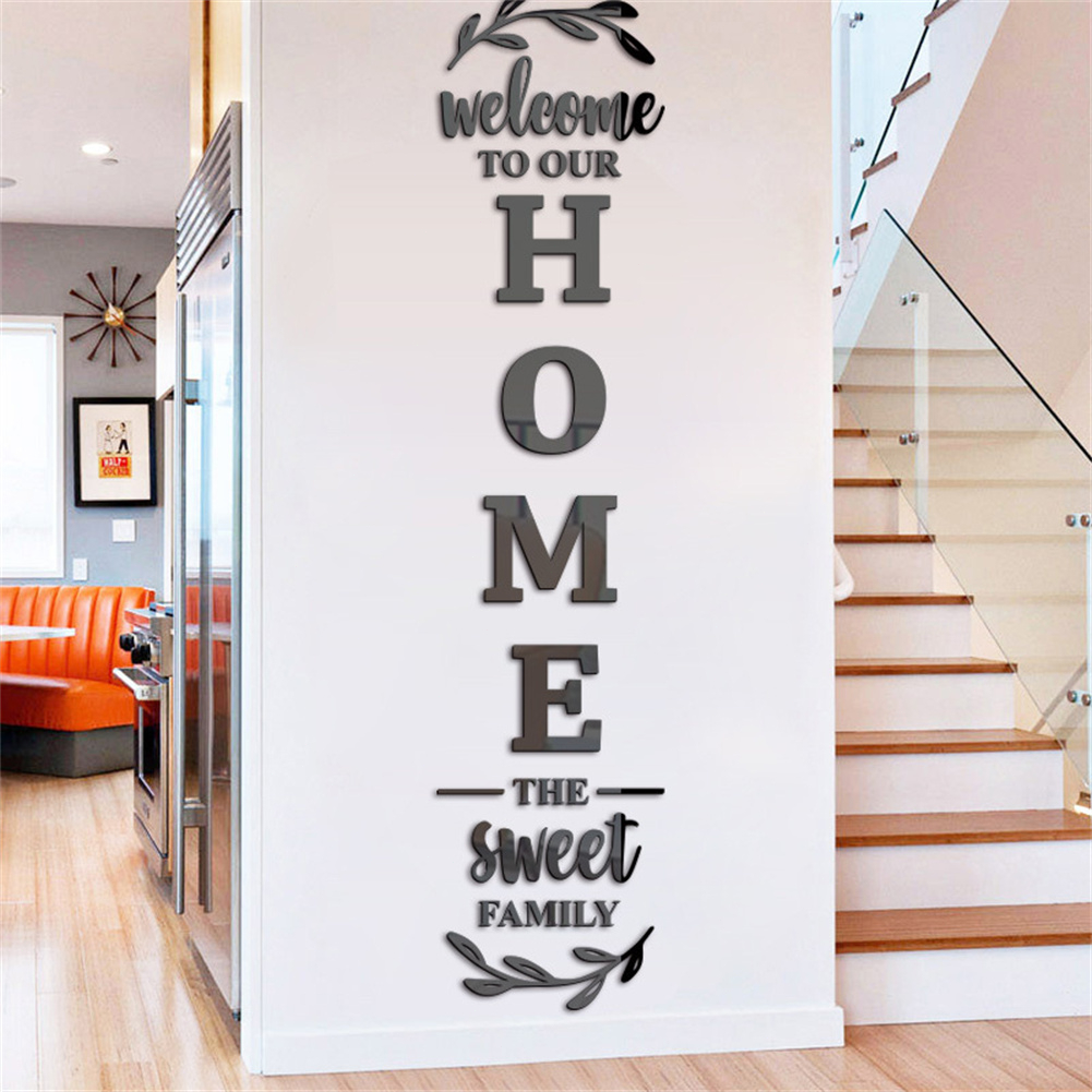 Jual Stiker Dinding Cermin 3D Hiasan Dinding Tempel Timbul Welcome To ...