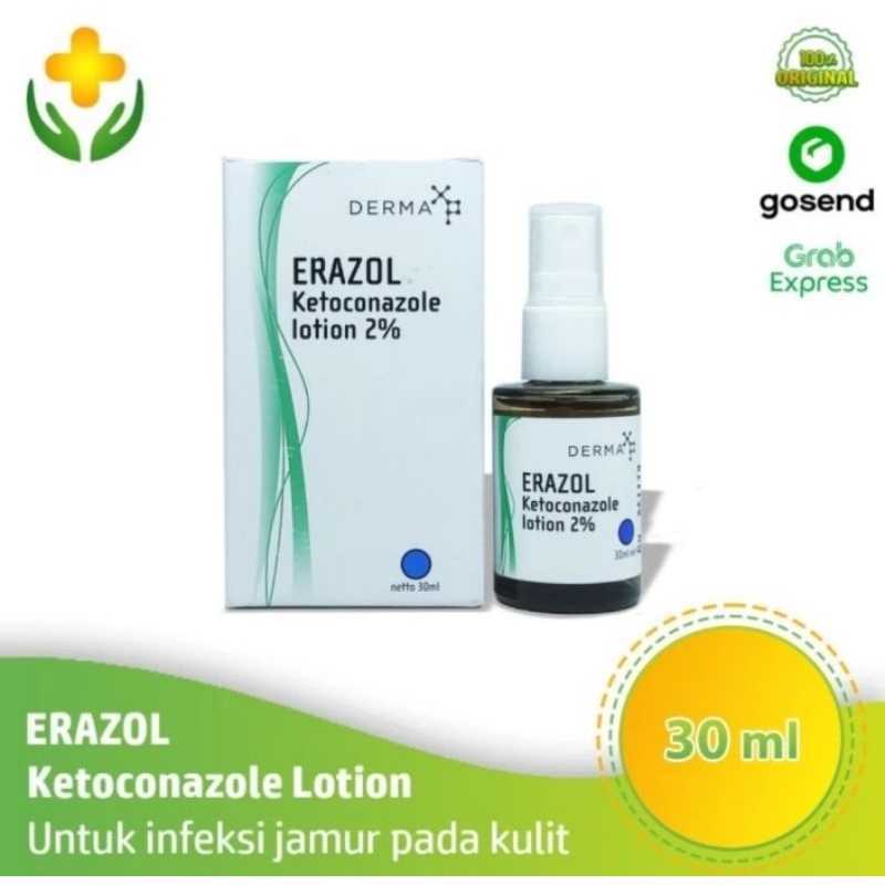 Jual Derma XP Erazol 2% Lotion 30ml Untuk Infeksi Jamur Pada Kulit ...