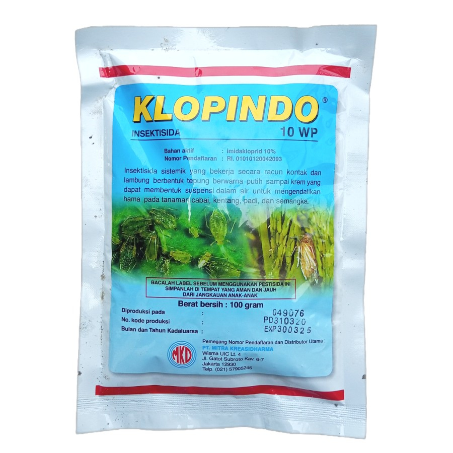 Jual Klopindo 10 WP (100 gram) MKD Insektisida | Shopee Indonesia