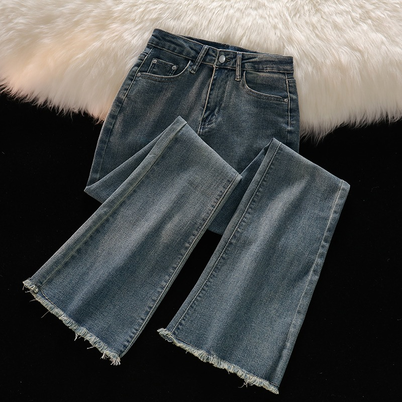 Jual Rawis Cutbray Jeans Highwaist Seksi Celana Jins Wanita Korea Kekinian | Shopee Indonesia