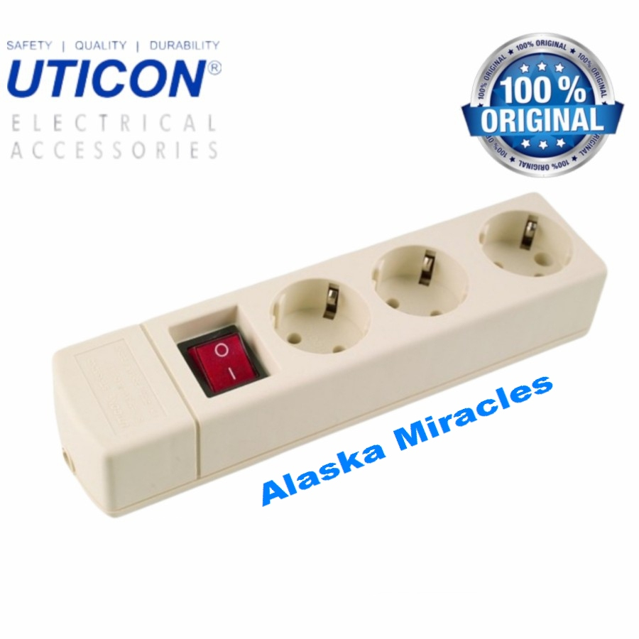 Jual UTICON Saklar Stop Kontaks / Lubang Terminal Kuningan | Saklar ...