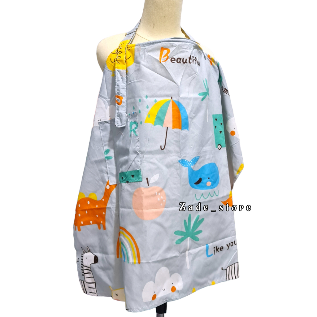 Jual Apron menyusui 2 in 1 cover stroller penutup menyusui cover asi ...