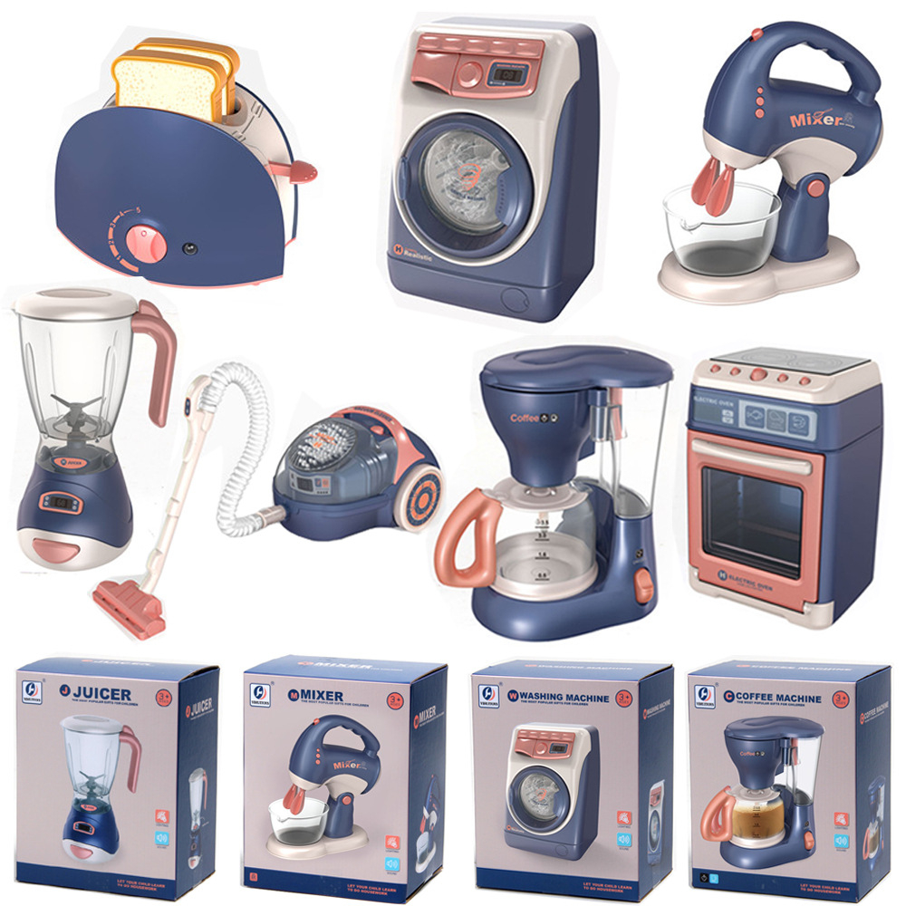 Jual Mainan Anak APPLIANCE MIXER & JUICER & COFFEE MAKER & BREAD MACHINE & VACUM Mini Household ...