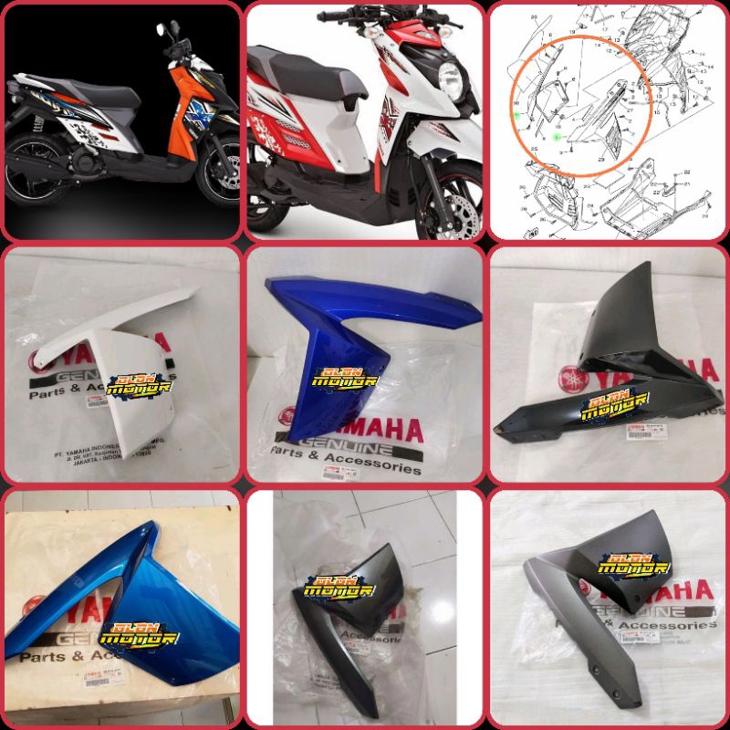 Jual PANEL 1&2, COVER SAYAP X-RIDE 115 ORIGINAL YAMAHA | Shopee Indonesia