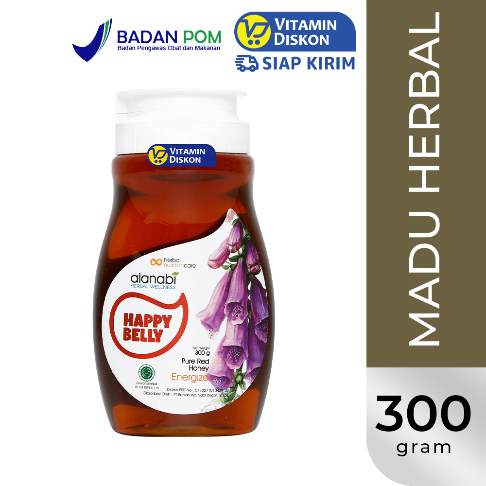 Jual ALANABI HAPPY BELLY PURE RED HONEY 300GRAM | Shopee Indonesia