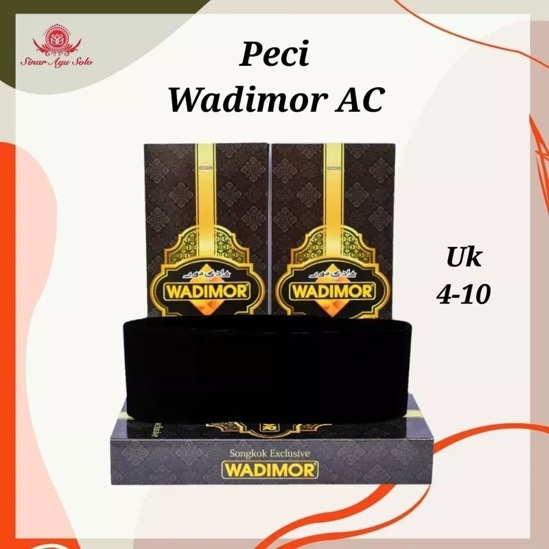 Jual Peci Songkok Wadimor AC Original | Songkok Exclusive | Presiden ...