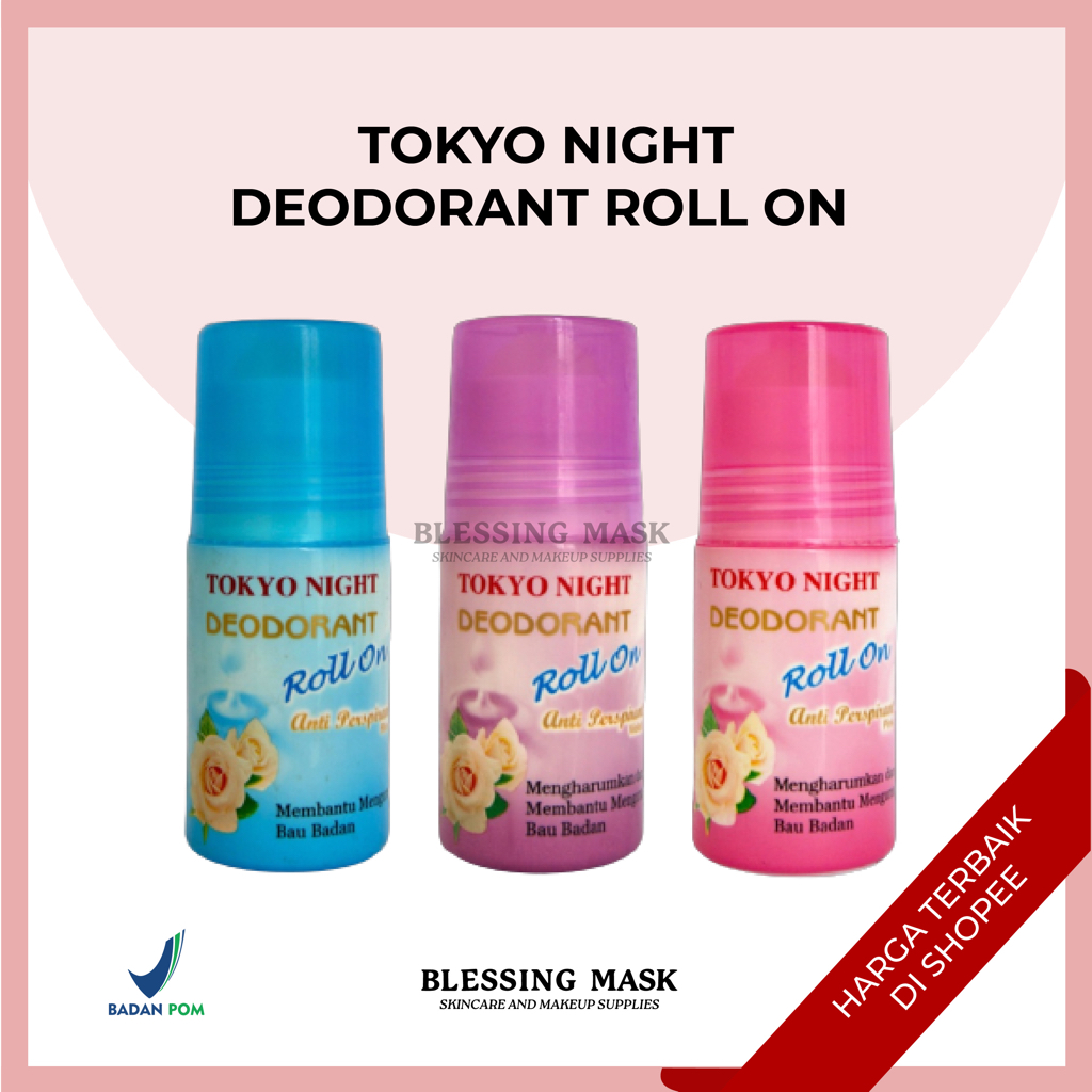Jual Tokyo Night Deodorant Roll On 50mL | Shopee Indonesia