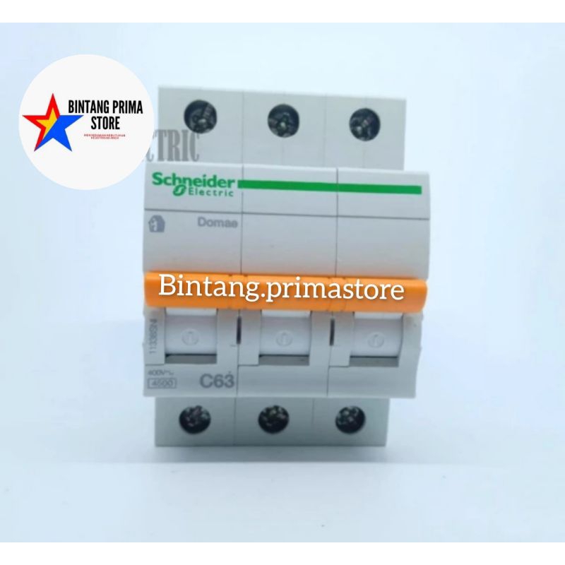 Jual MCB 50A dan 63A 3 phase domae schneider | Shopee Indonesia