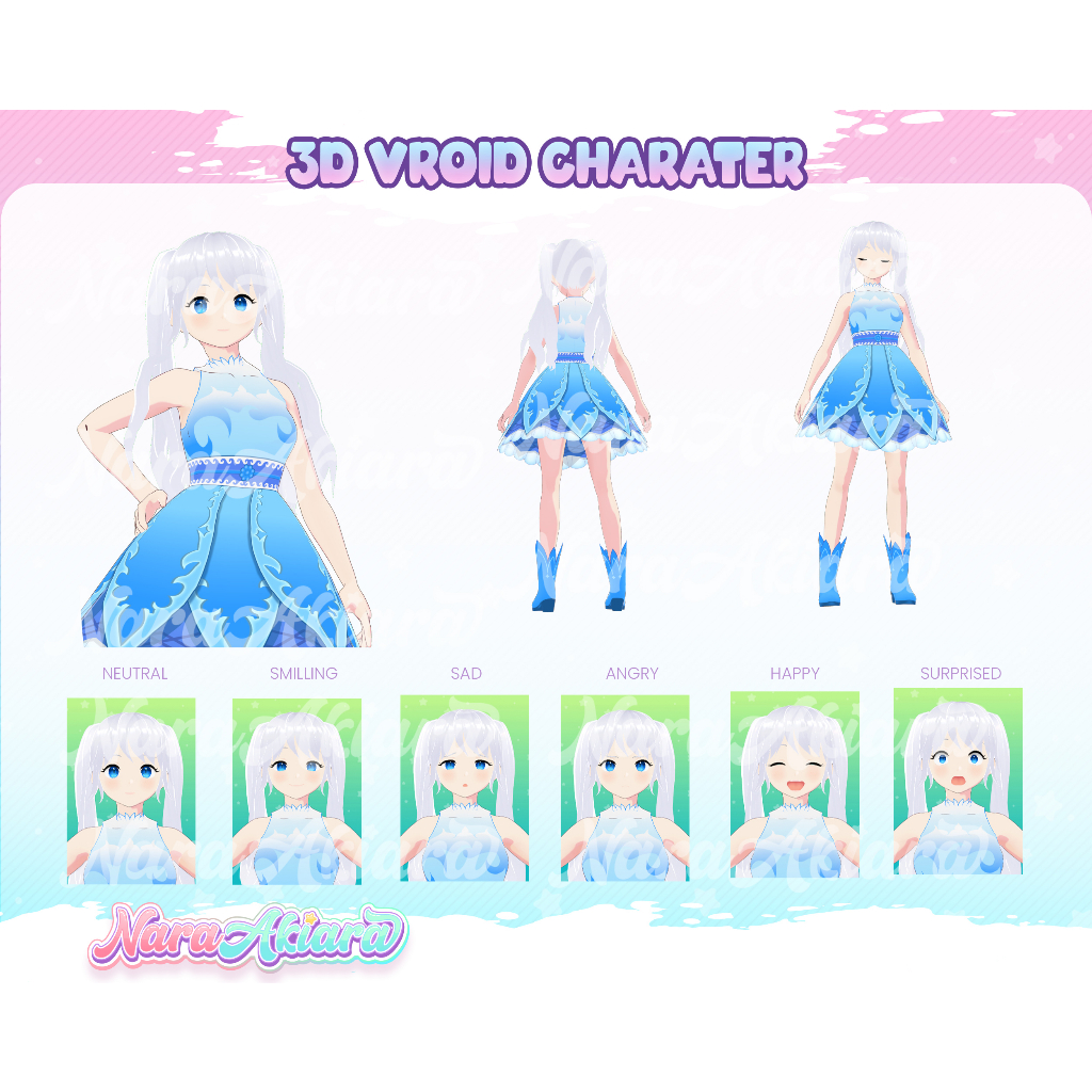 Jual Siapkan Diri untuk Streaming dengan Karakter Vroid 3D Siap Pakai, Produk Vtuber, Model 3D ...