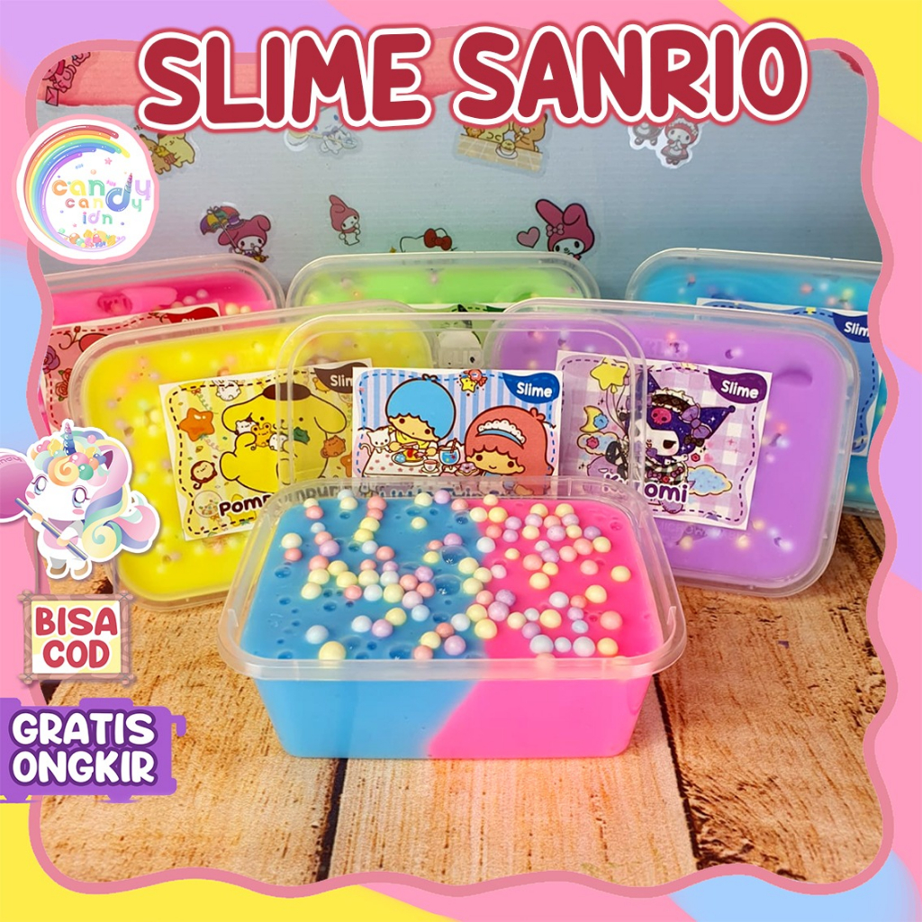 Jual Mainan Anak Slime San San by candycandy.idn | Shopee Indonesia