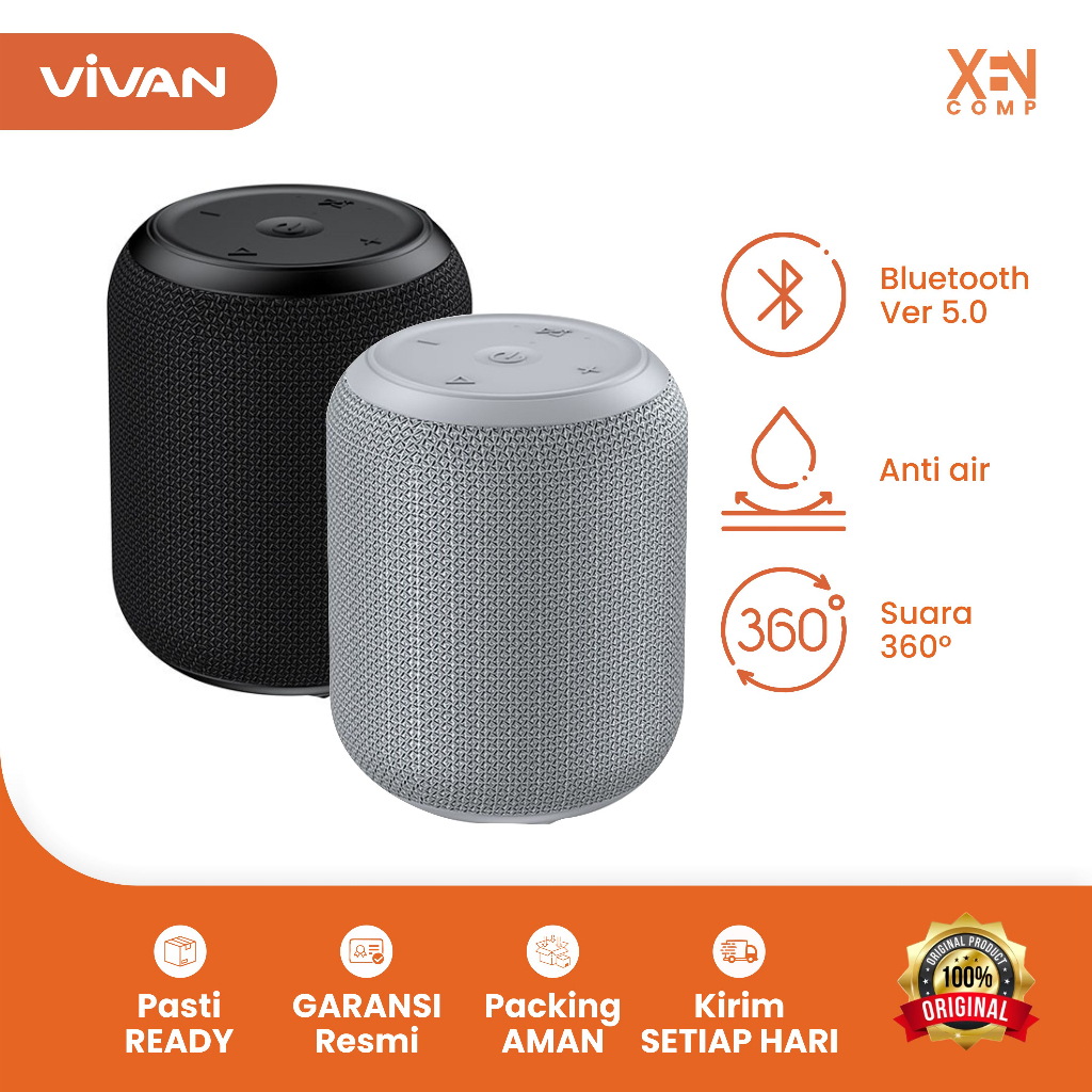 Jual Speaker Bluetooth VIVAN VS12 Wireless Audio Portable Mega Bass ...