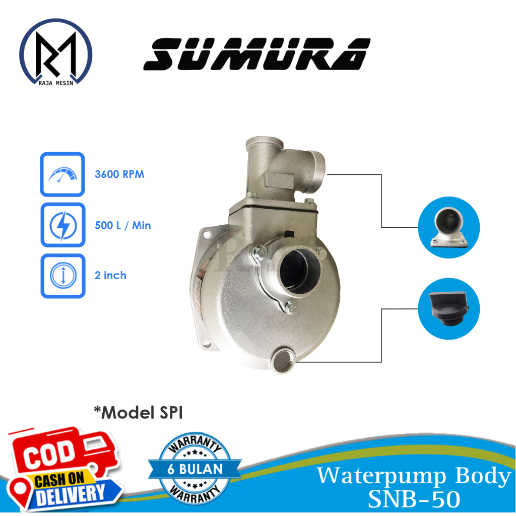 Jual Pompa Air / Water Pump Body Sumura SNB-50 2"/ Water Pump Body Sumura SNB-80 3" | Shopee ...