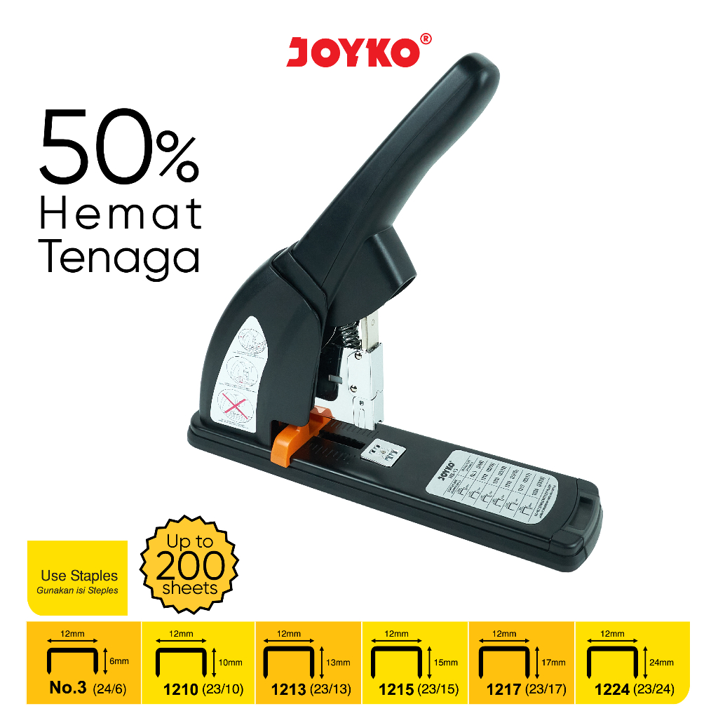 Jual Heavy Duty Stapler Stepler Heavy Duty Joyko HS-13 Power Save | Shopee Indonesia