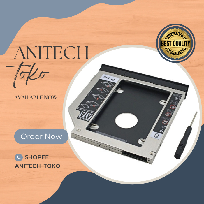Jual [ANITECH-TOKO] HDD CADDY TIPIS (SLIM) 9.5MM /12.7MM SATA / DVD ...