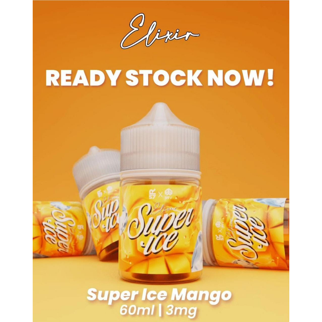 Jual ELIXIR SUPER ICE 3MG 60ML PREMIUM LIQUID VAPE | Shopee Indonesia