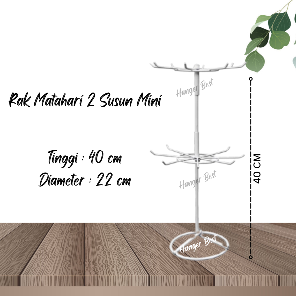 Jual Rak Display Putar Matahari 2 Susun Mini Gantungan Aksesoris ...