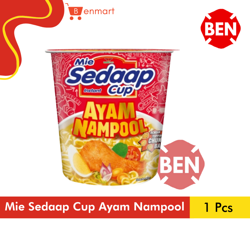 Jual Mie Sedaap Cup AYAM NAMPOOL 1 Pcs Mi Instan Kuah Rebus Nampol ...