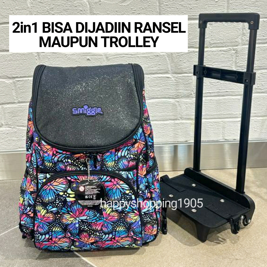 Jual SMIGGLE VIVID TROLLEY BACKPACK BLACK MIX - TAS TROLI SMIGGLE - TROLLEY SMIGGLE | Shopee ...