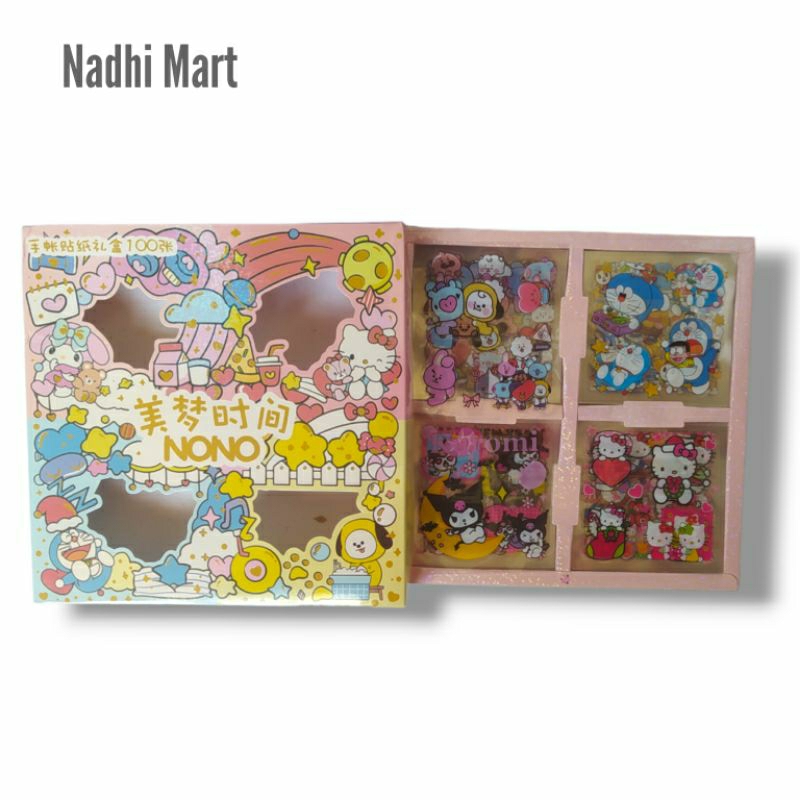 Jual PAKET STIKER BOX NONO 100 LEMBAR / STIKER NONO/SANRIO/CUTE ANIMAL ...