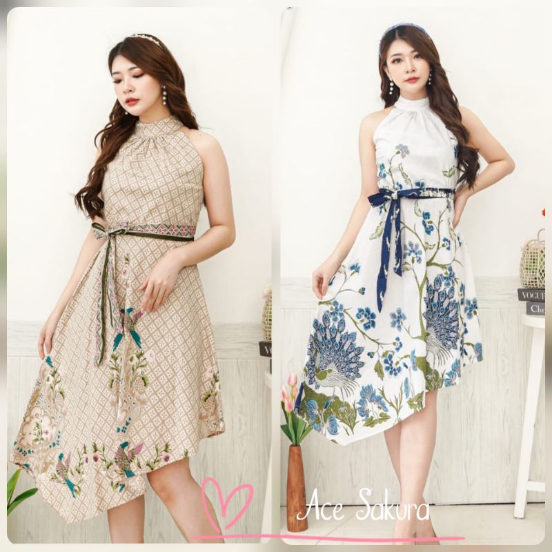 Jual DRESS GHEA BATIK TERUSAN ETNIK WANITA BAJU CEWE KERJA KANTOR MURAH ...