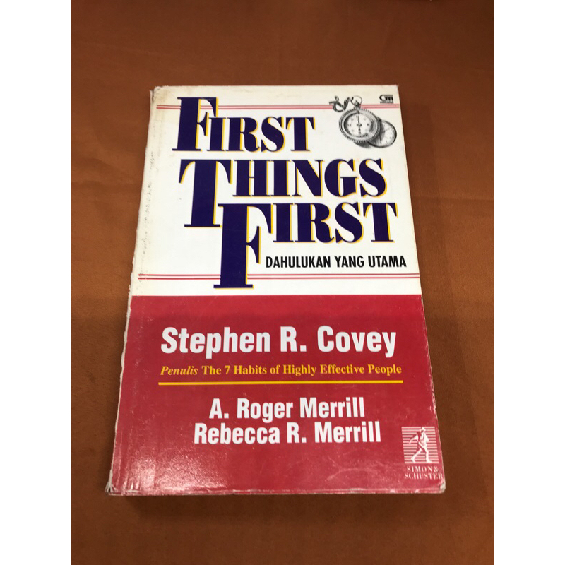 Jual buku first things first dahulukan yang utama | Shopee Indonesia