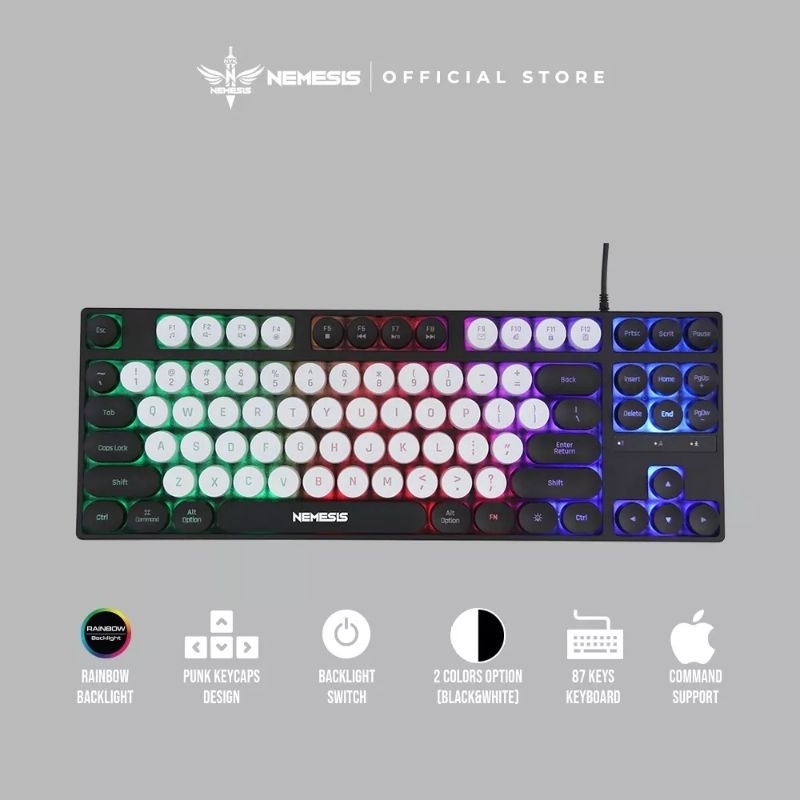 Jual Keyboard Gaming Membrane TKL NYK Nemesis FURION K-04 + Buble Wrap ...