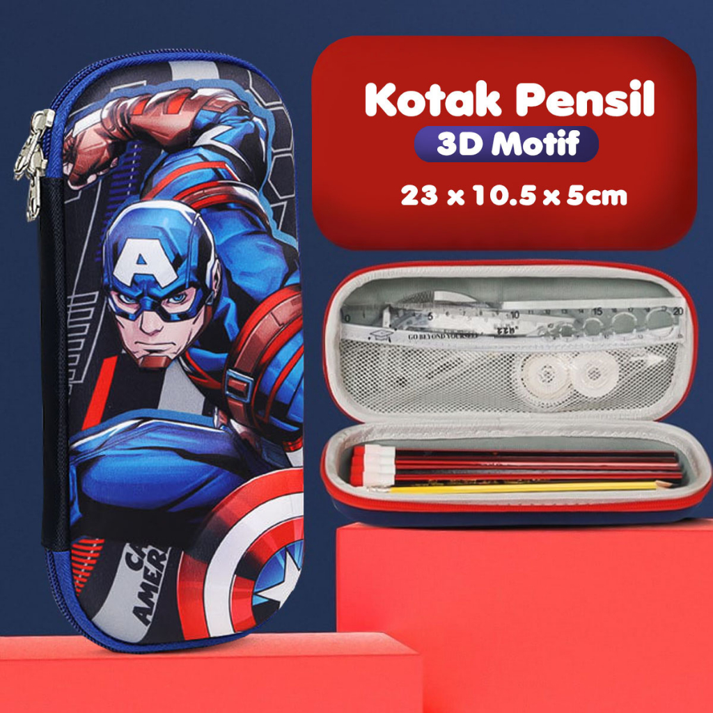 Jual AVELINE KOTAK PENSIL TEMPAT PENSIL 3D KARAKTER TEMPAT PENSIL ANAK ...