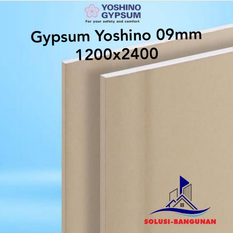 Jual Gypsum yoshino 09mm 1200 x 2400/yoshino gypsum/yosino 9mm/gipsum ...