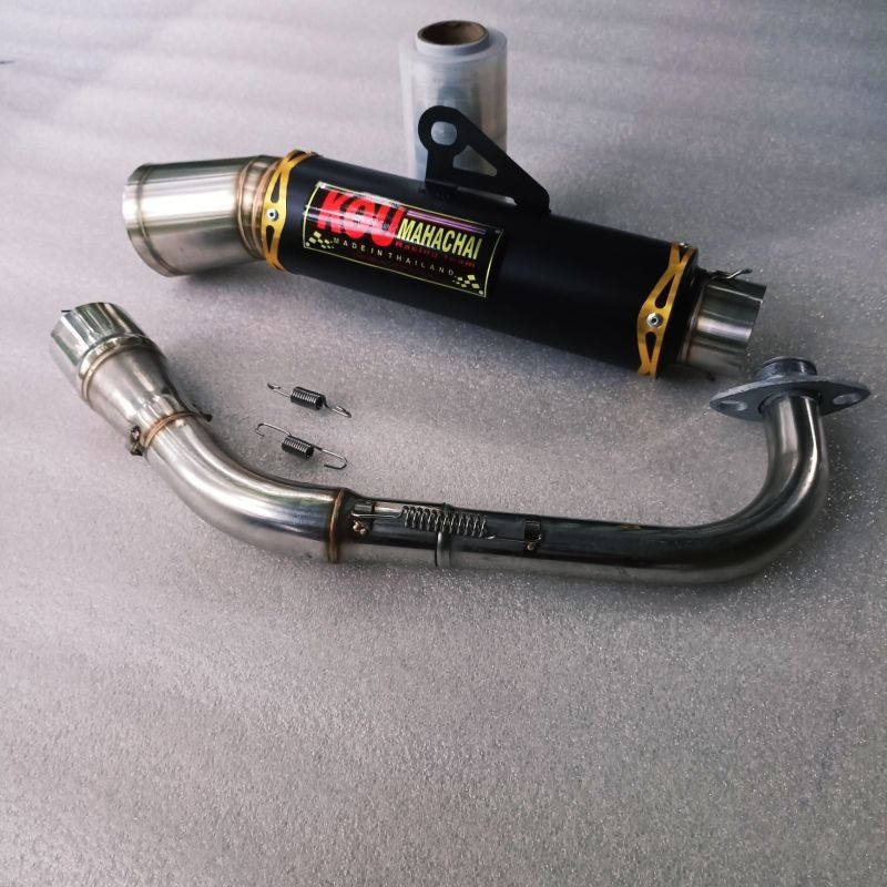 Jual Open pipe Kou Mahachai exhaust pipe Canister Conical 1set Mio ...