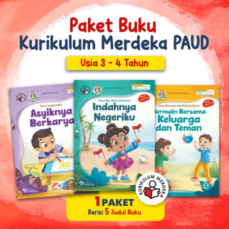 Jual Paket Buku Kurikulum Merdeka PAUD Usia 3 - 4 Tahun | Shopee Indonesia