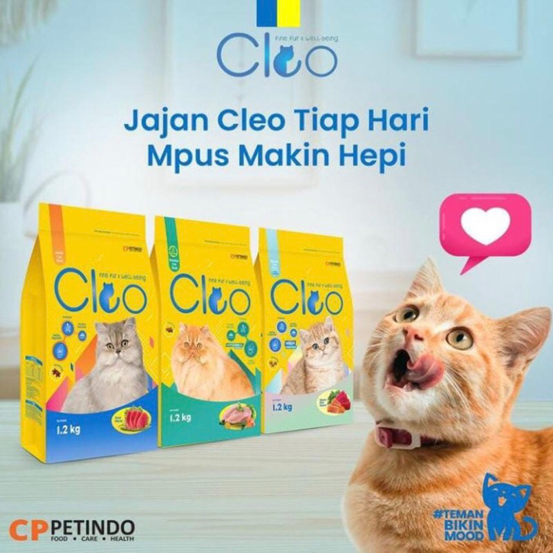 Jual CLEO KITTEN ADULT 1.2kg - Makanan Kering Kucing | Shopee Indonesia