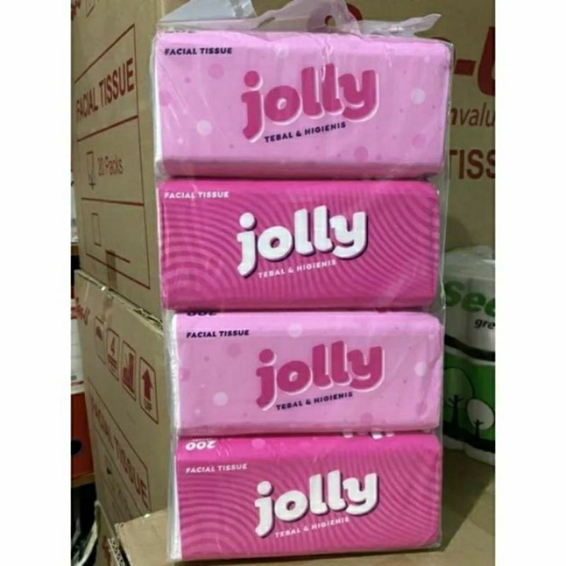 Jual JOLLY TISSUE 200 sheet isi 4pcs | Shopee Indonesia