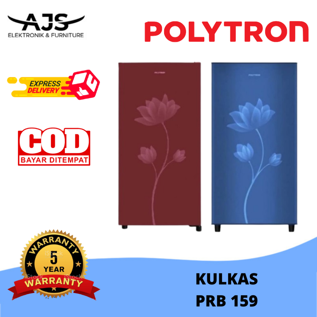 Jual KULKAS 1 PINTU POLYTRON PRB 159 MOTIF GARANSI RESMI | Shopee Indonesia