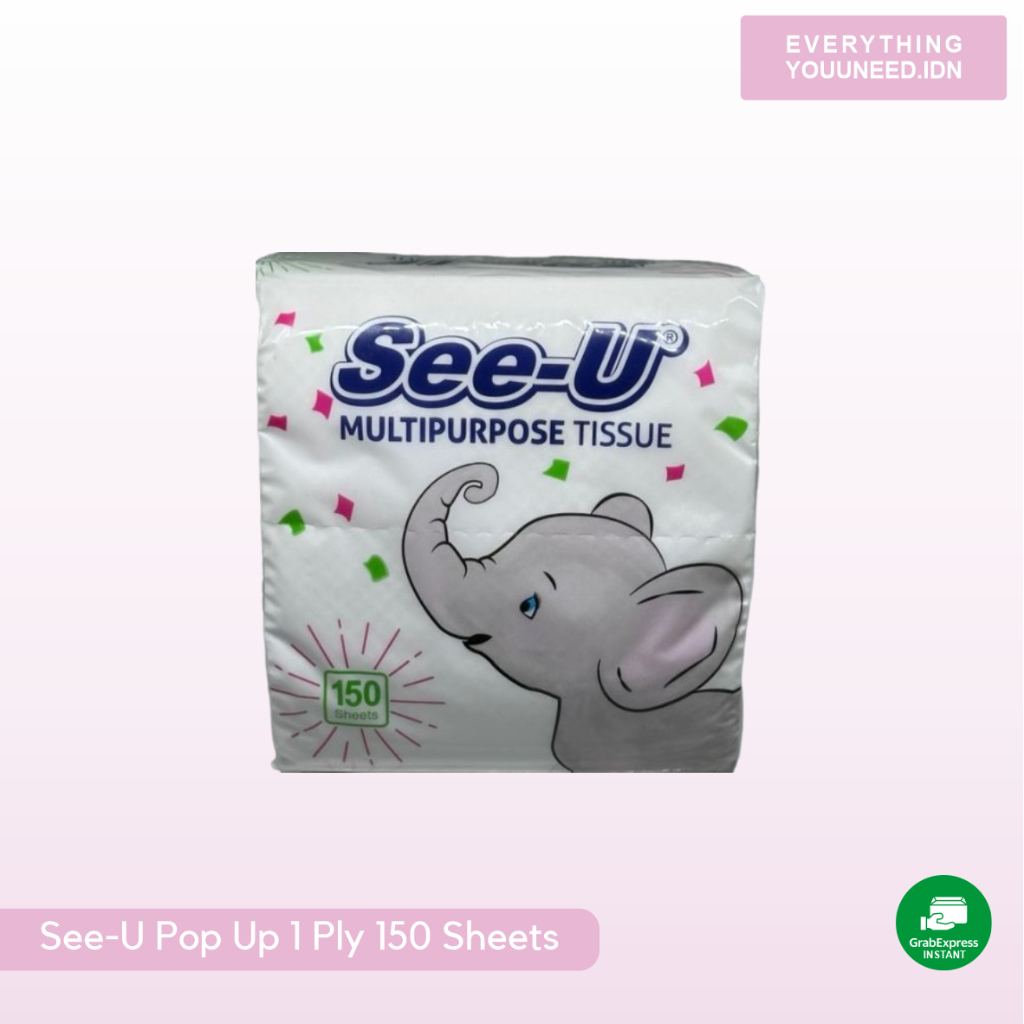 Jual See-U Tissue Pop Up Gajah 150 Sheet 1 Ply | Shopee Indonesia