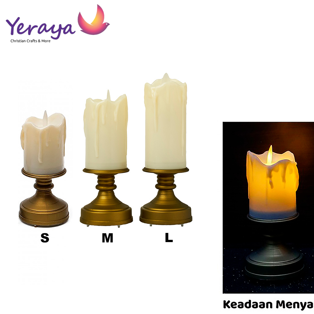 Jual Lilin Lampu LED Leleh Sumbu Goyang (Termasuk Holder) / Satuan ...