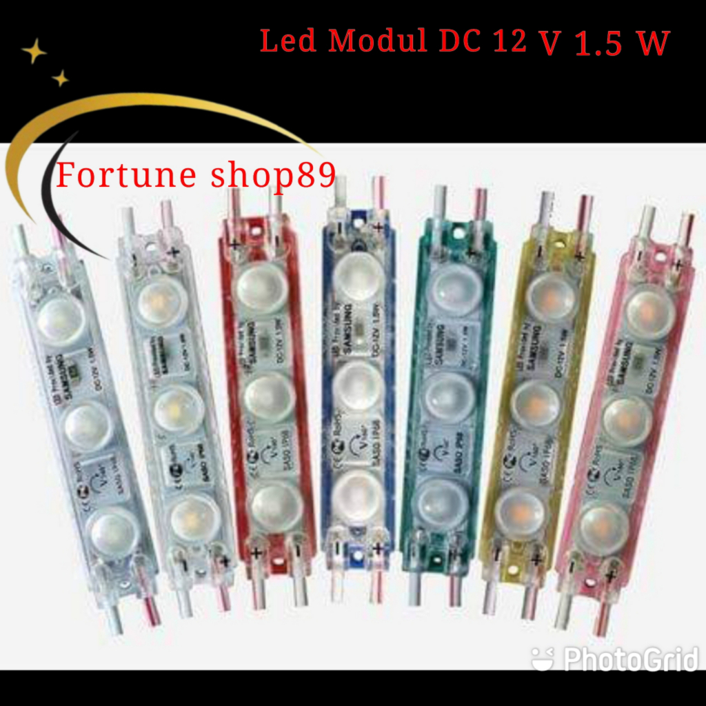 Jual LED Modul Samsung saso 3 Mata DC 12 V Led Module 1,5watt | Shopee ...