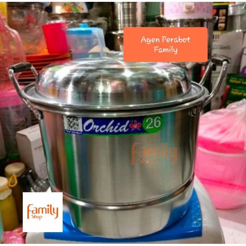 Jual Panci Serbaguna 26 cm ORCHID / Dandang Steamer Langseng Panci Nasi ...