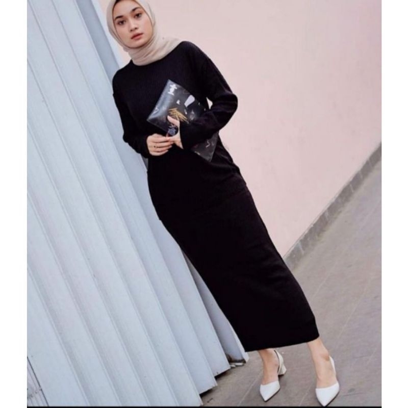 Jual iner span dres tangan panjang// manset gamis// terbaru viral ...