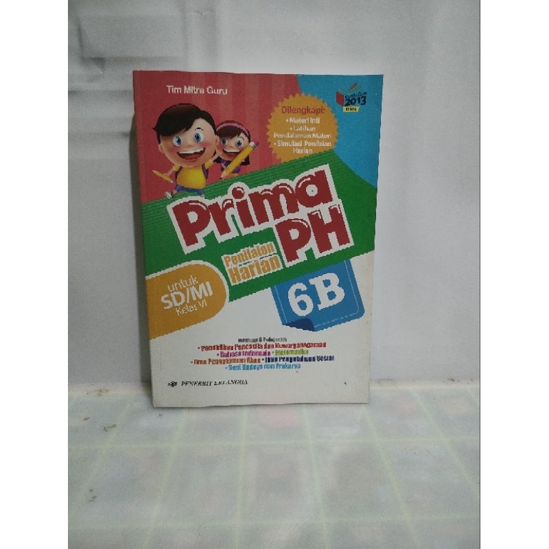 Jual buku original - prima ph untuk SD kelas 6B K 2013 Erlangga | Shopee Indonesia
