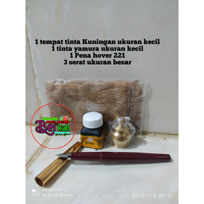 Jual satu set paket hemat peralatan menulis lengkap Pena kayu pena tutul pena celup bak tinta ...