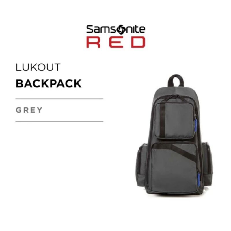 Jual Tas Samsonite Lukout Backpack Grey | Shopee Indonesia