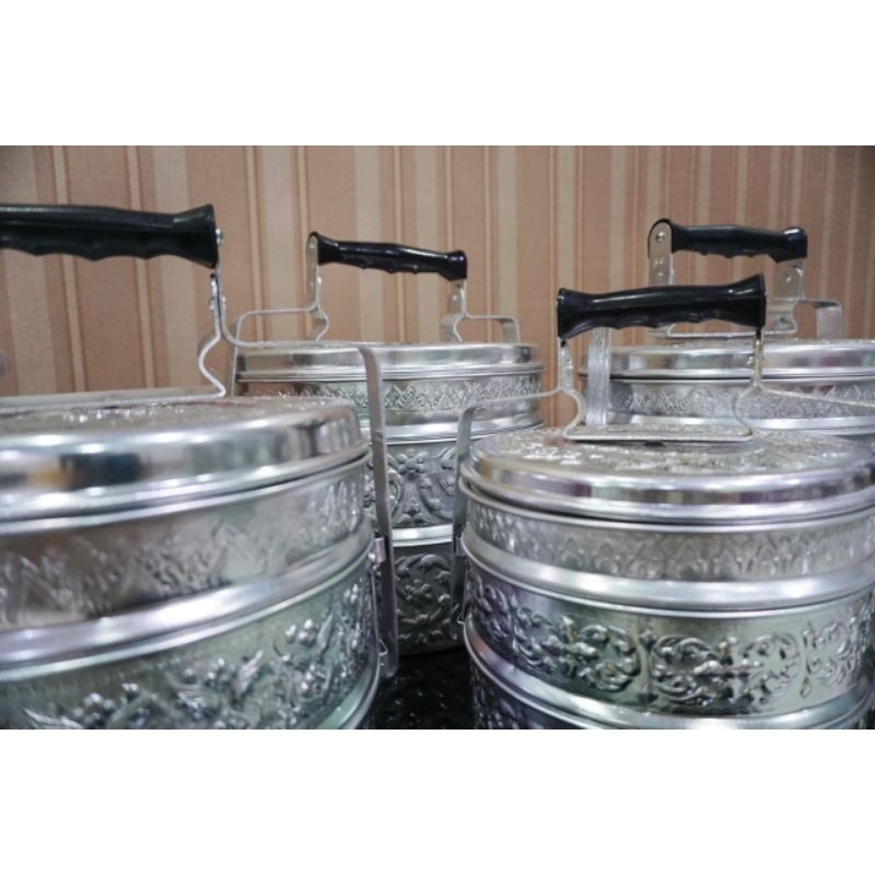 Jual Rantang Aluminium Ukir Ukuran 16cm 18cm 20cm 22cm 24cm 30cm 34cm ...