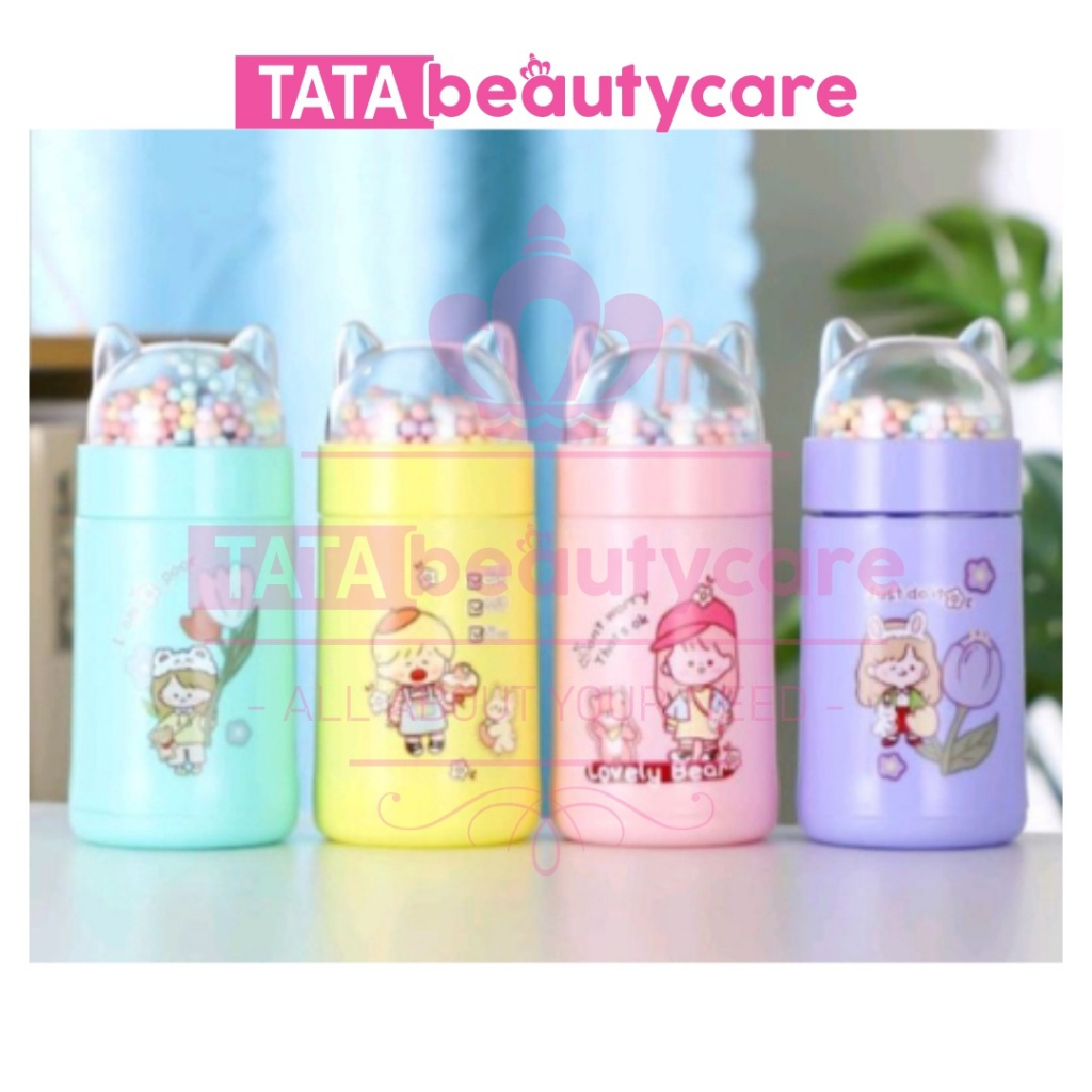 Jual [350gr] T856 [BOTOL BUBBLE] | Botol Minum Kaca Portable Motif ...