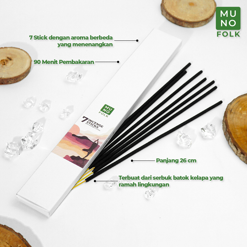 Jual MUNOFOLK Incense Sticks Dupa Aromaterapi 7 Pcs Dengan Aroma ...