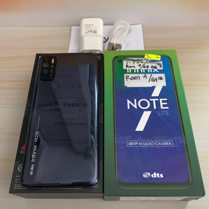 Jual Infinix Note 7 Lite ram 4GB 64GB Grey Bekas - Fullset Resmi ...